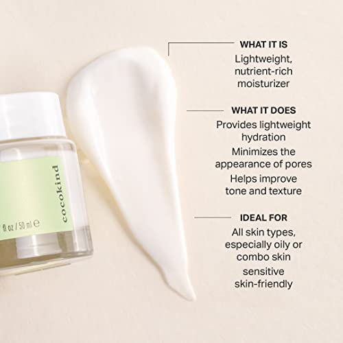 Cocokind Texture Smoothing Cream, Face Moisturizer with Squalane ...