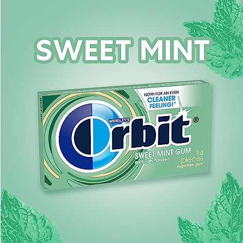 Orbit Sweet Mint Sugar Free Chewing Gum Travel Essentials - 3 Packs of ...