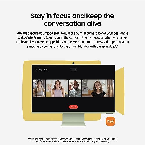 SAMSUNG 32" M80C UHD HDR Smart Computer Monitor Screen with Streaming ...