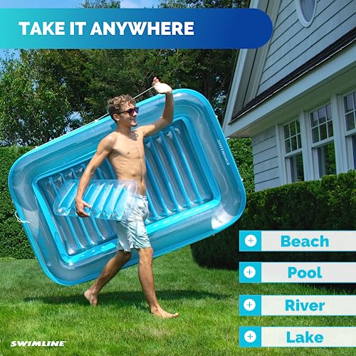 SWIMLINE Original Suntan Tub Series Classic Inflatable Tanning Float ...