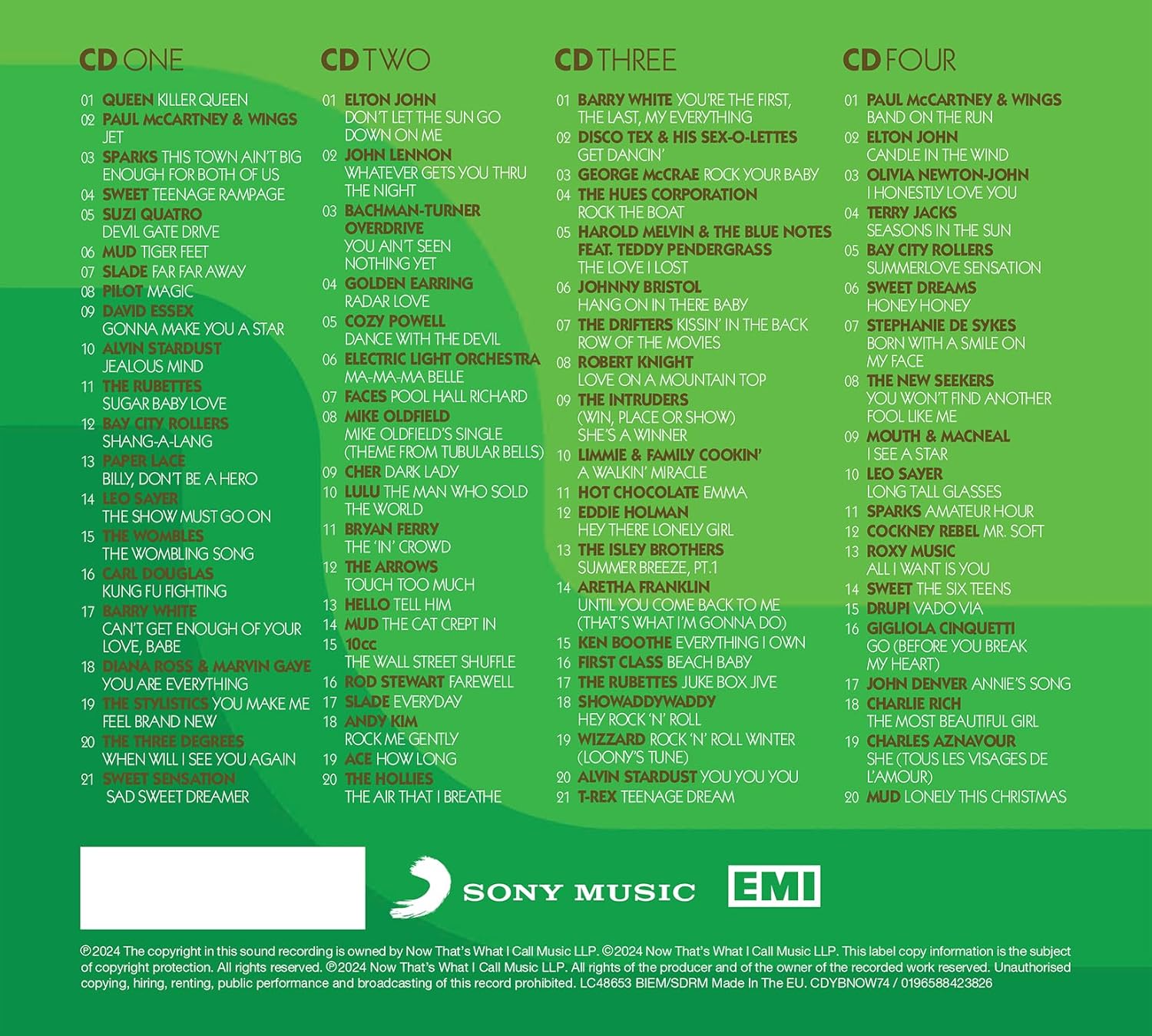 Yahoo!オークション - 送料込み 中古 NOW -Yearbook 1974 4CD／82...